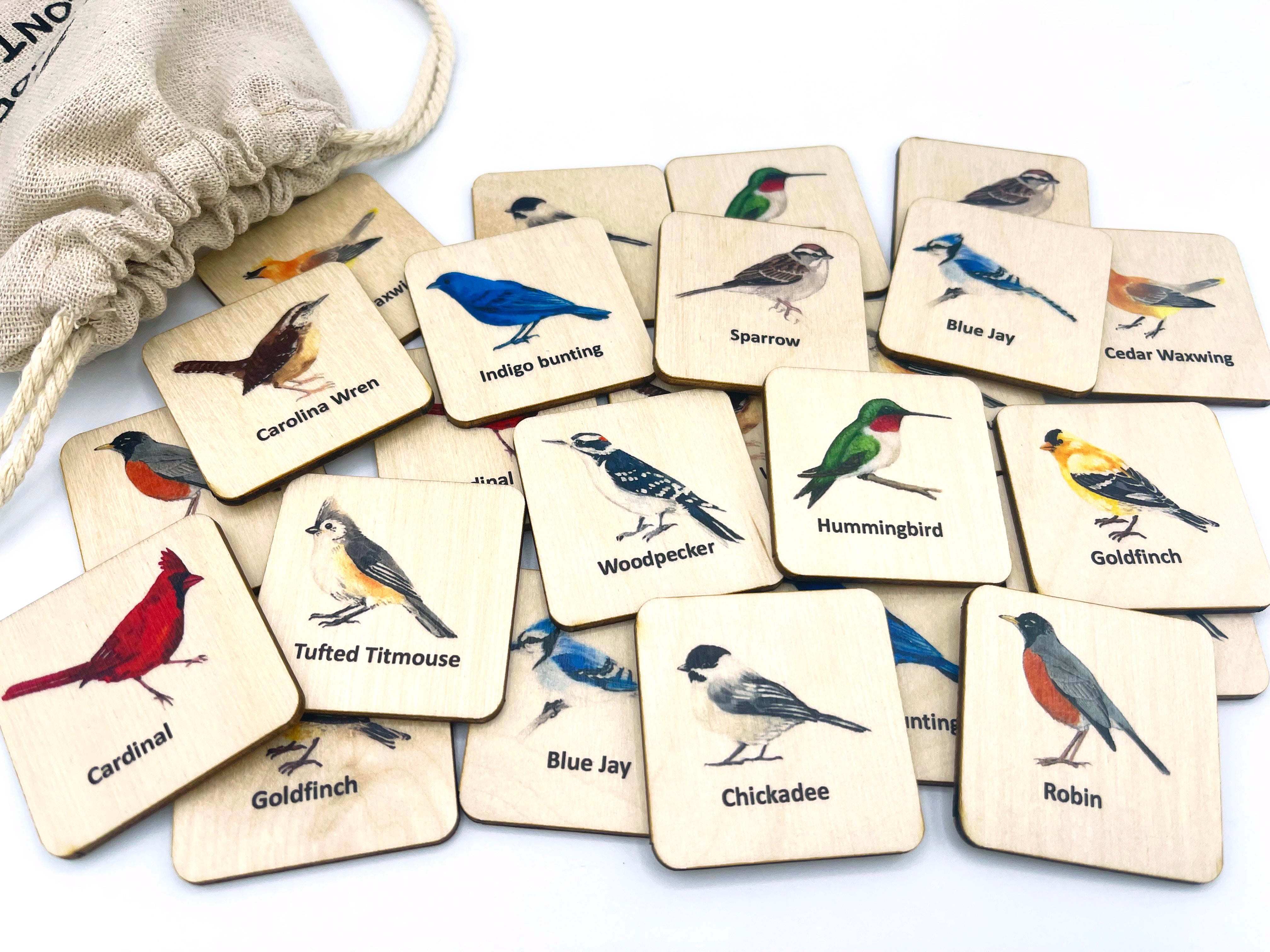 Wooden Birds Memory Game – Wood Contour Canada